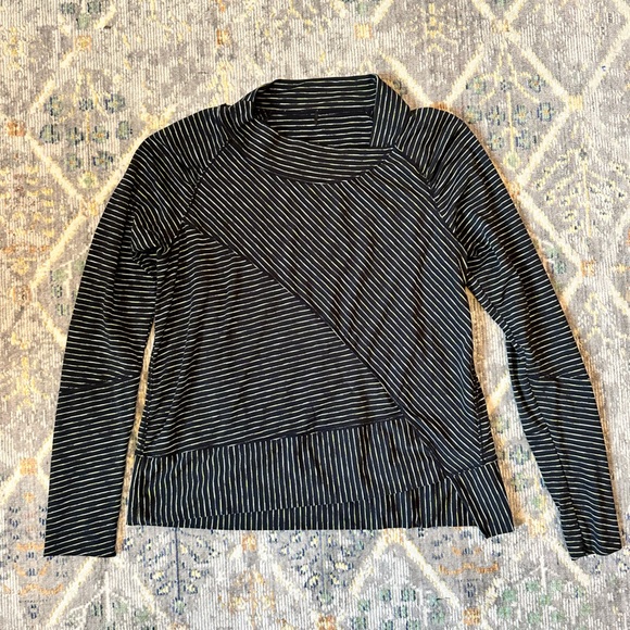 Prana | Tops | Prana Striped Asymmetrical Striped Top | Poshmark